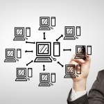 Drawing computer network Stock Photo by ©peshkova 12838028