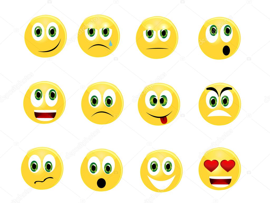 Emoticons Stock Vector Image by ©Nevena #11171673