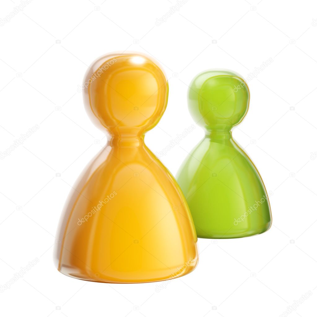 Symbolic human figures isolated — Stock Photo © nbvf89 #11215377