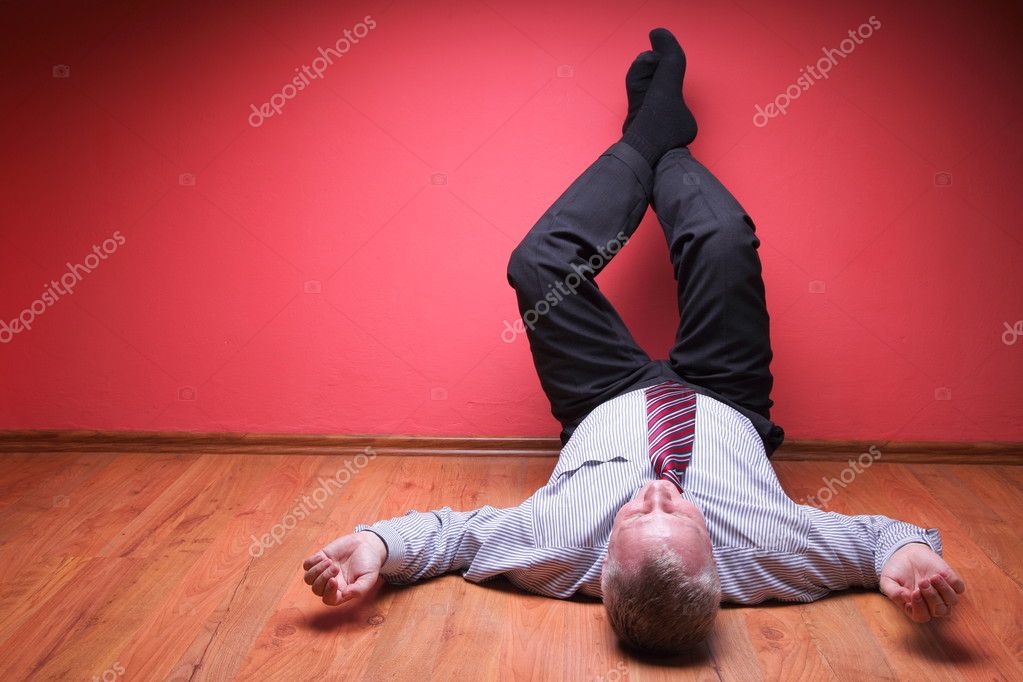 Men lying in the floor — Stock Photo © LSaloni #11317980