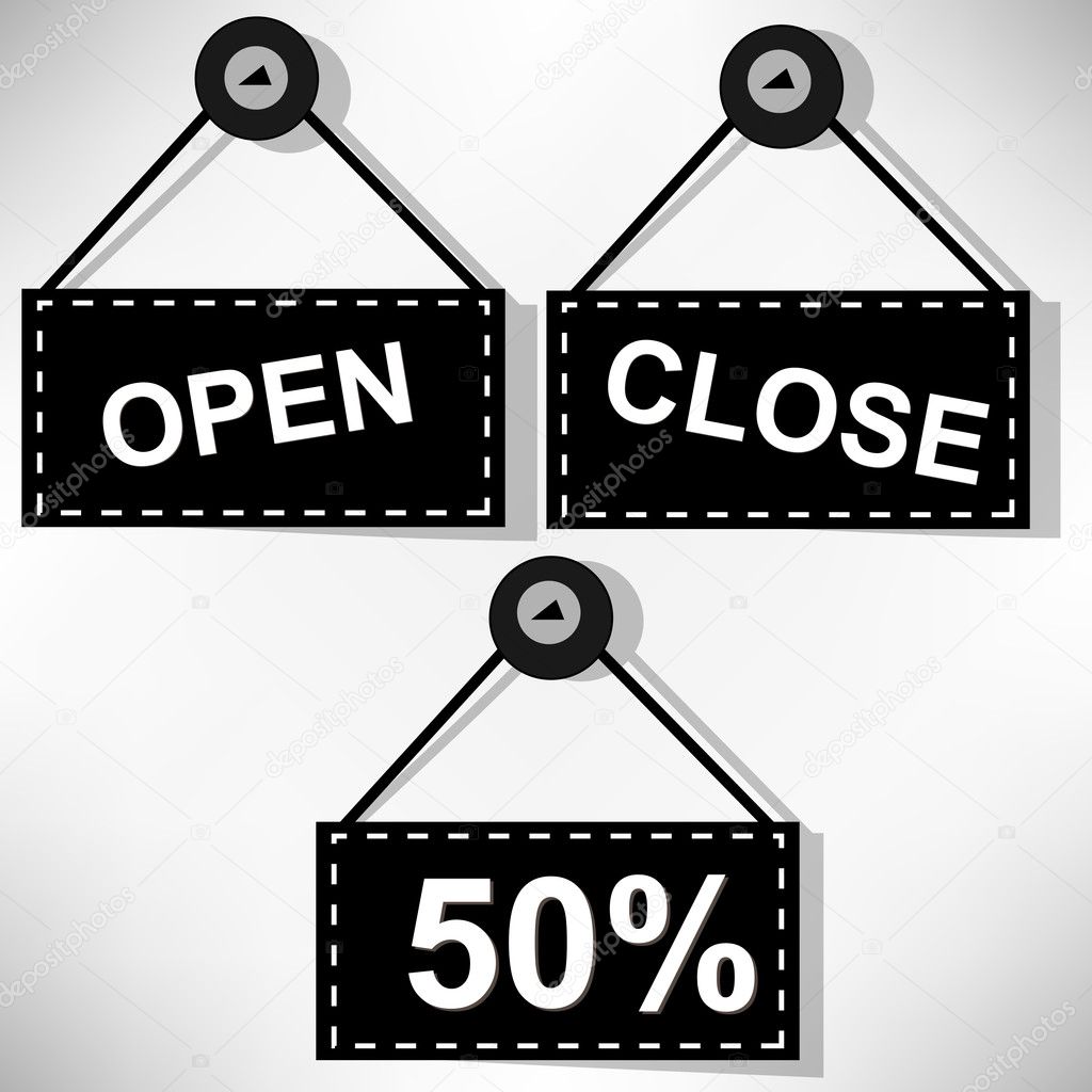 Market signs collection Stock Vector Image by ©slasny1988 #11845548