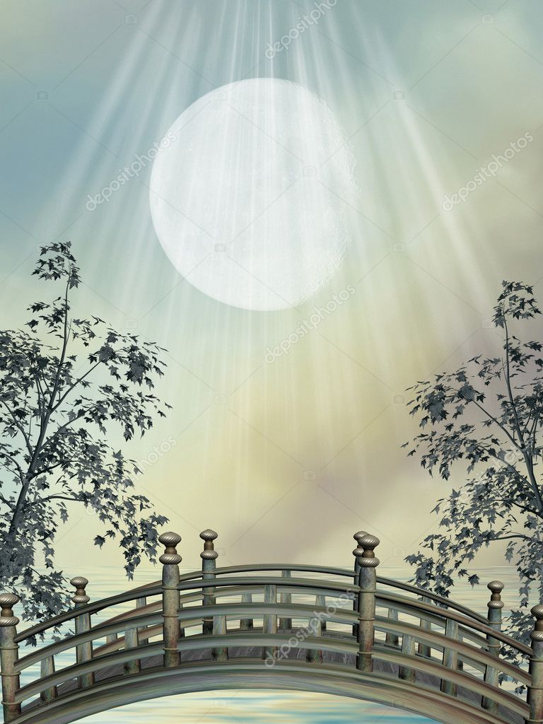 Fantasy bridge Stock Photo by ©justdd 11089512