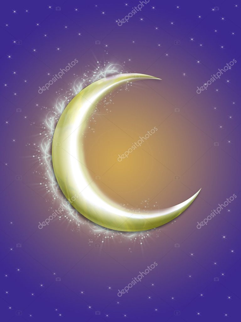 Gold moon Stock Photo by ©justdd 11769534