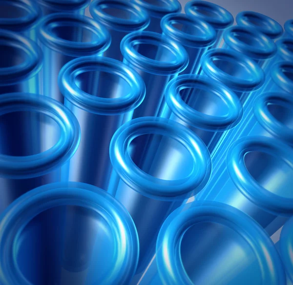 Blue Test Tubes - Stock Image - Everypixel