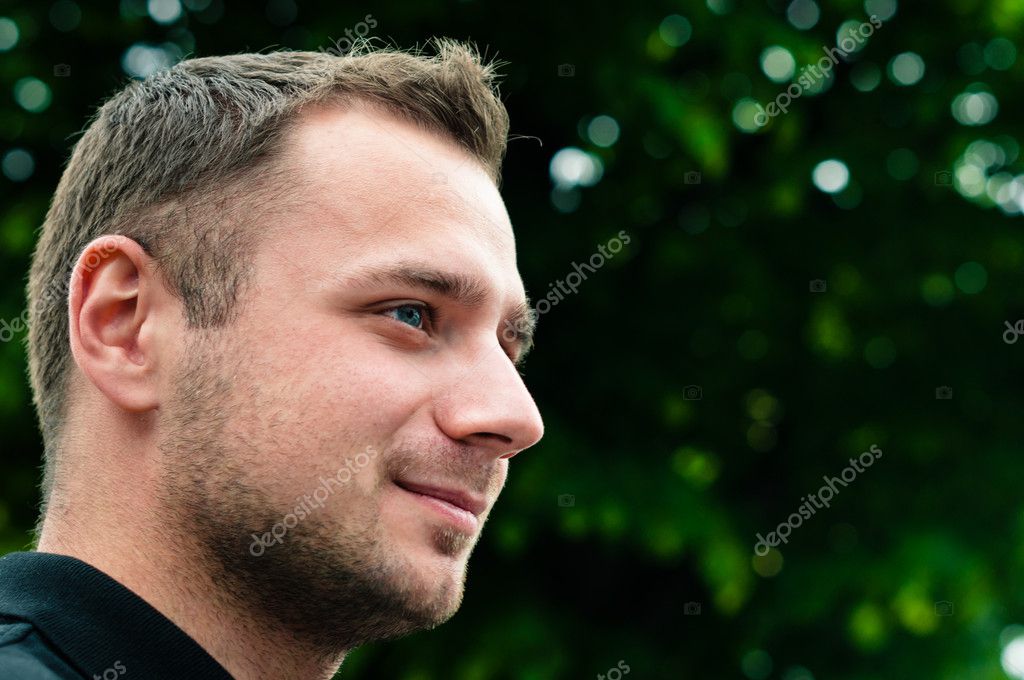 Attractive man head profile Stock Photo by ©dmitryelagin 11096895