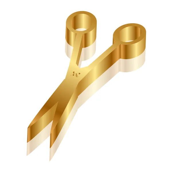 Gold scissors Vector Art Stock Images | Depositphotos