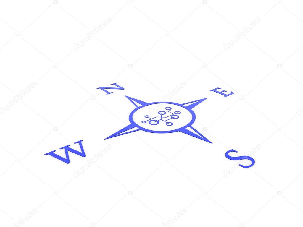 Network on compass — Stock Photo © sebicla #11260418