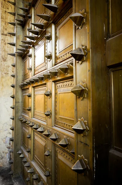 Spiky brass door — Stock Photo © calvste #12103491