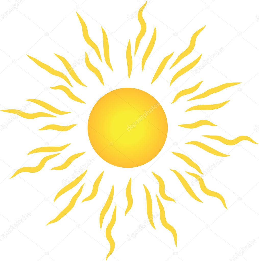 Le soleil avec rayons — Image vectorielle mmarikk © #11292827