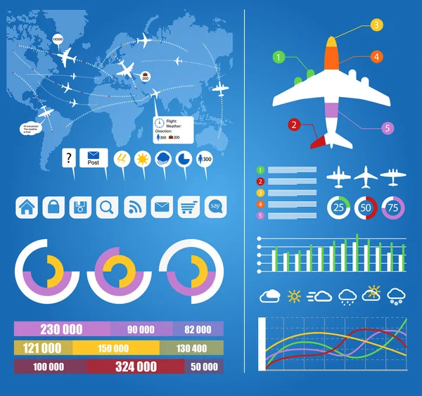 Flight icons Stock Vectors, Royalty Free Flight icons Illustrations ...