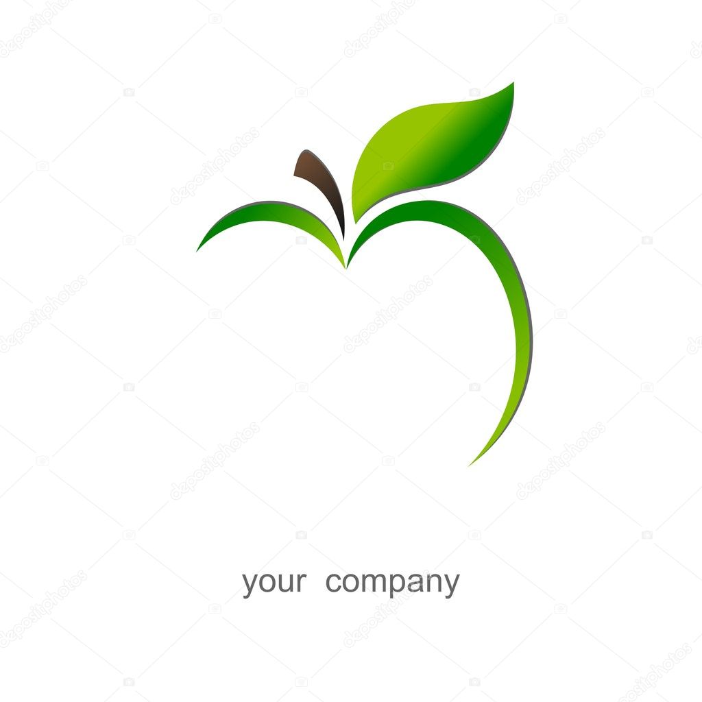 Manzana verde. logotipo — Foto de stock © evarin20 #11248595