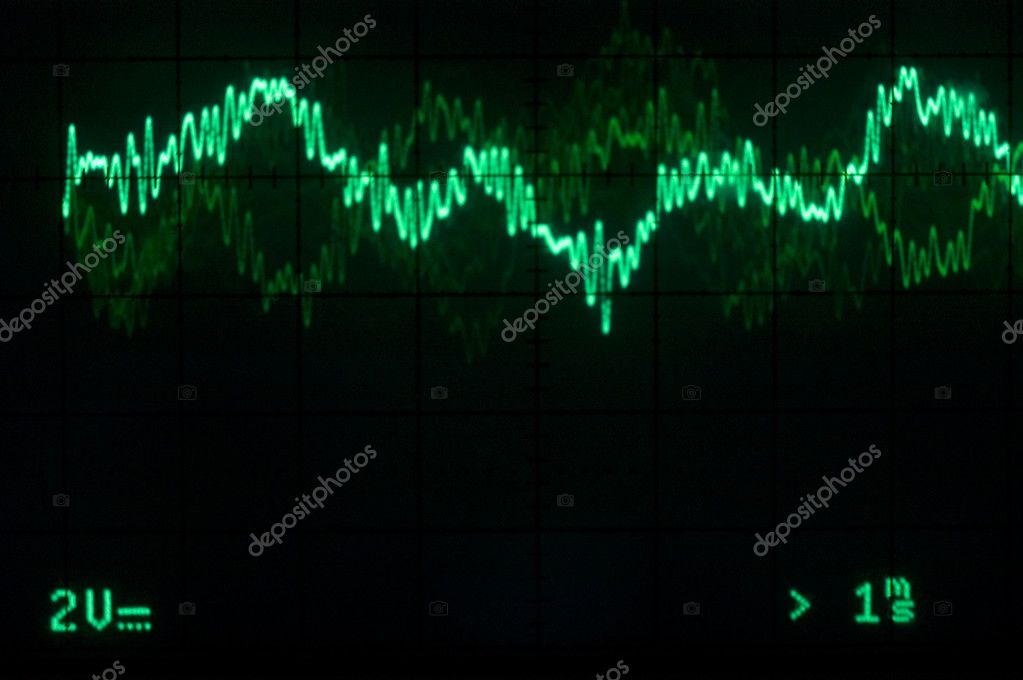 Oscilloscope waveform — Stock Photo © jeffbanke #11035443
