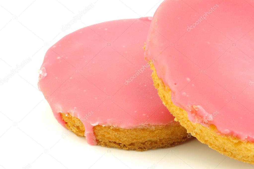 Traditional Dutch pink glazed cakes — Stock Photo © tpzijl #11353555