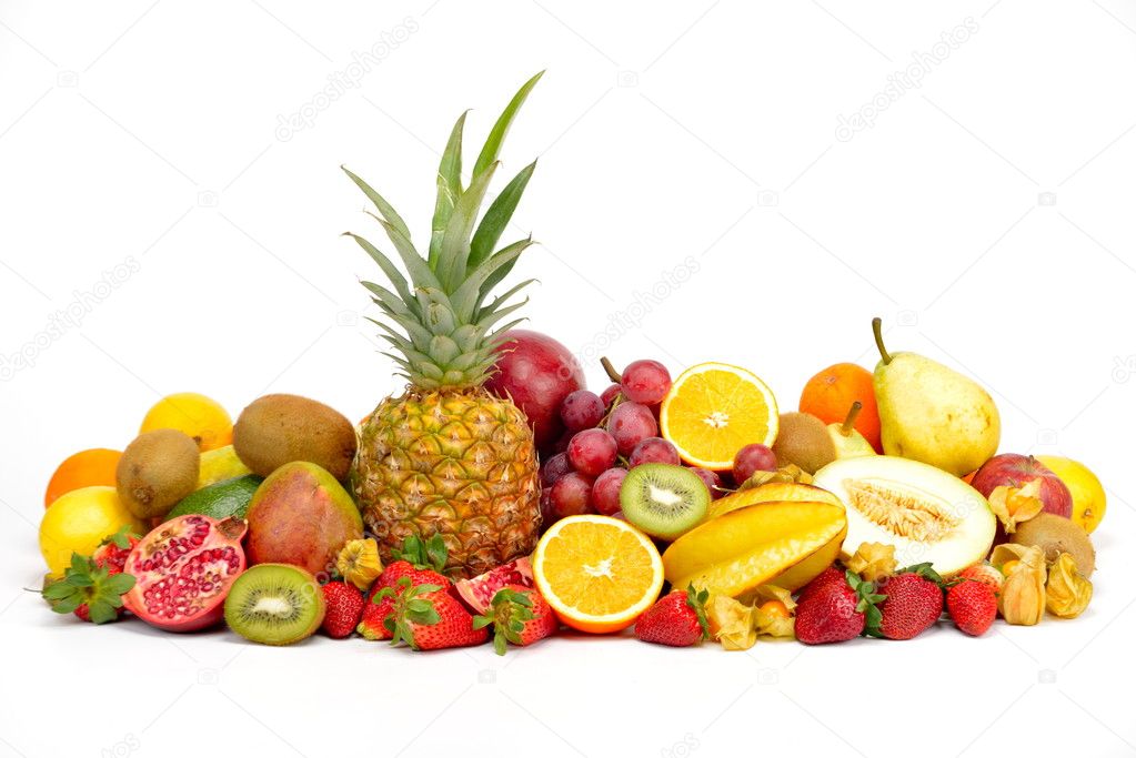 Fresh tropical fruits Stock Photo by ©bereta 10819737