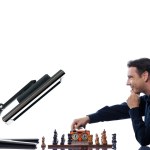 Man playing chess with monkey — Stock Photo © everett225 #12292767