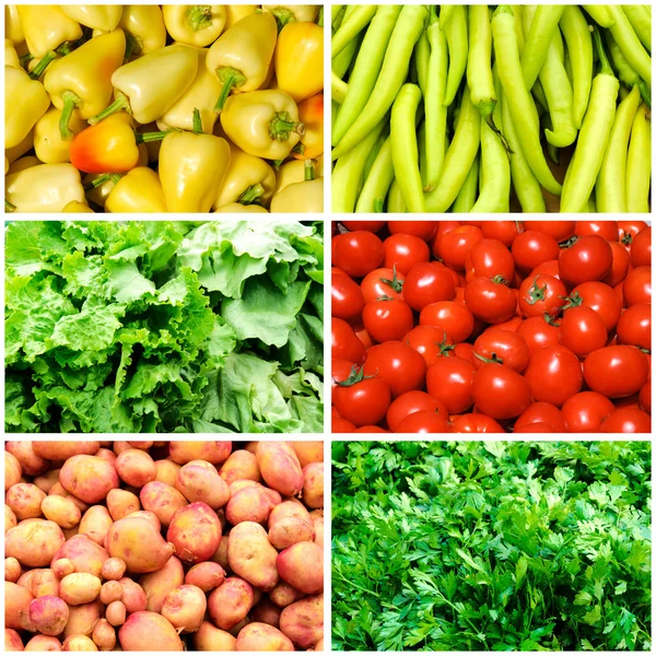 Vegetables collage - Stock Image - Everypixel