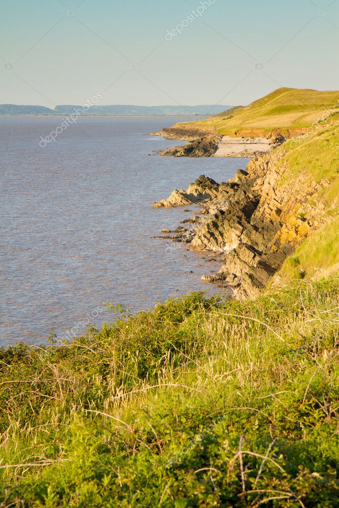 Sand Point Sand Bay Weston-super-Mare Somerset — Stock Photo ...