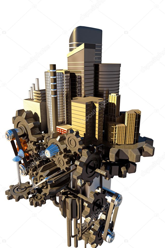High Tech City Stock Photo by ©stockshoppe 11506839
