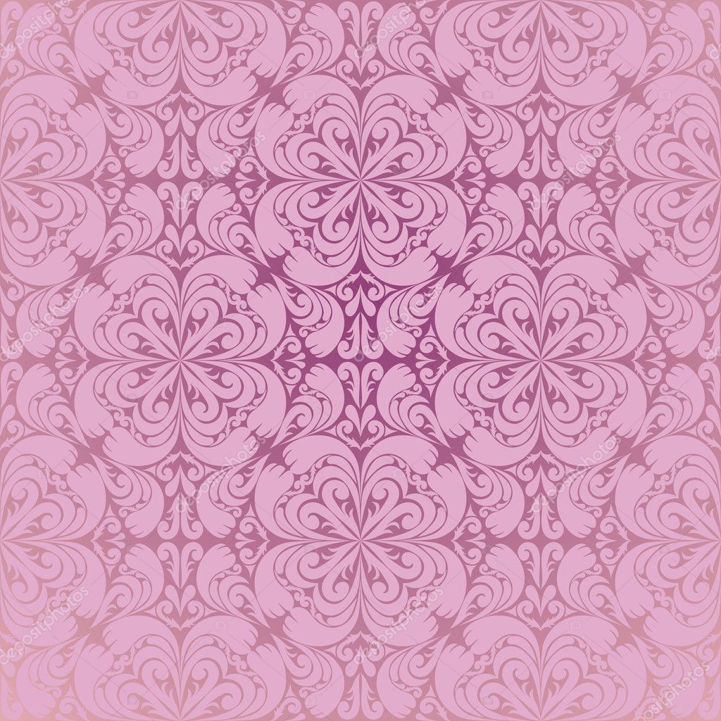 Seamless pink wallpaper | Seamless Pink wallpaper — Stock Vector ...