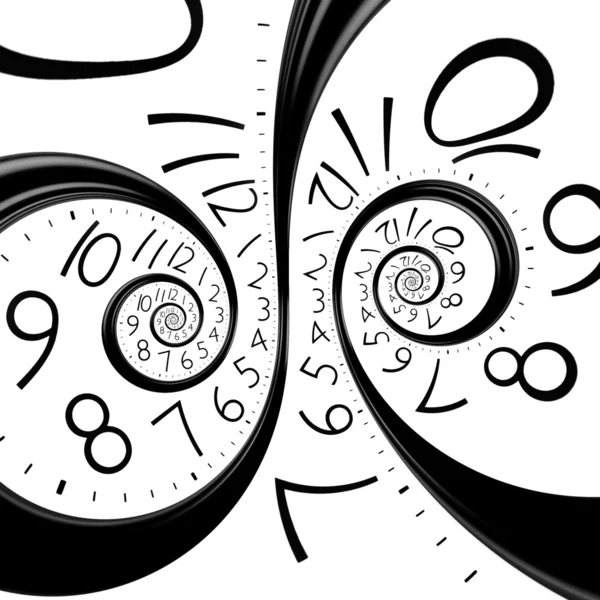 Infinity time spiral clock — Stock Photo © Elovich #11375107