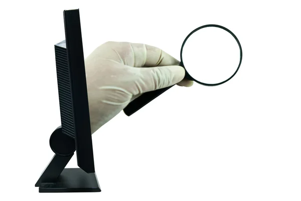 Monito con una lupa - Imagui