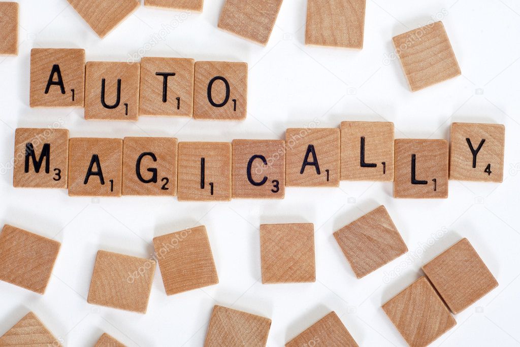 Scrabble tiles spelling out 'Automagically' – Stock Editorial Photo ...