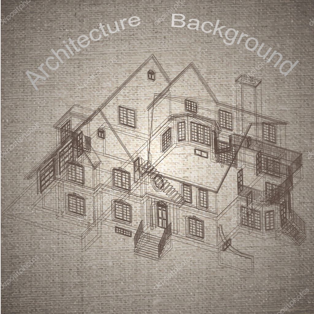 Architectural background (vector) Stock Vector by ©nahariyani 11394565