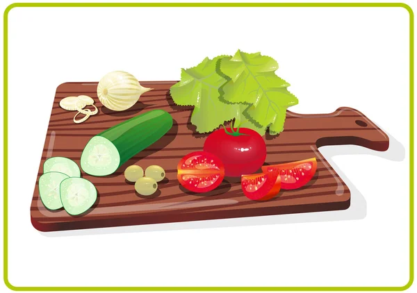Cutting Vegetables Clipart