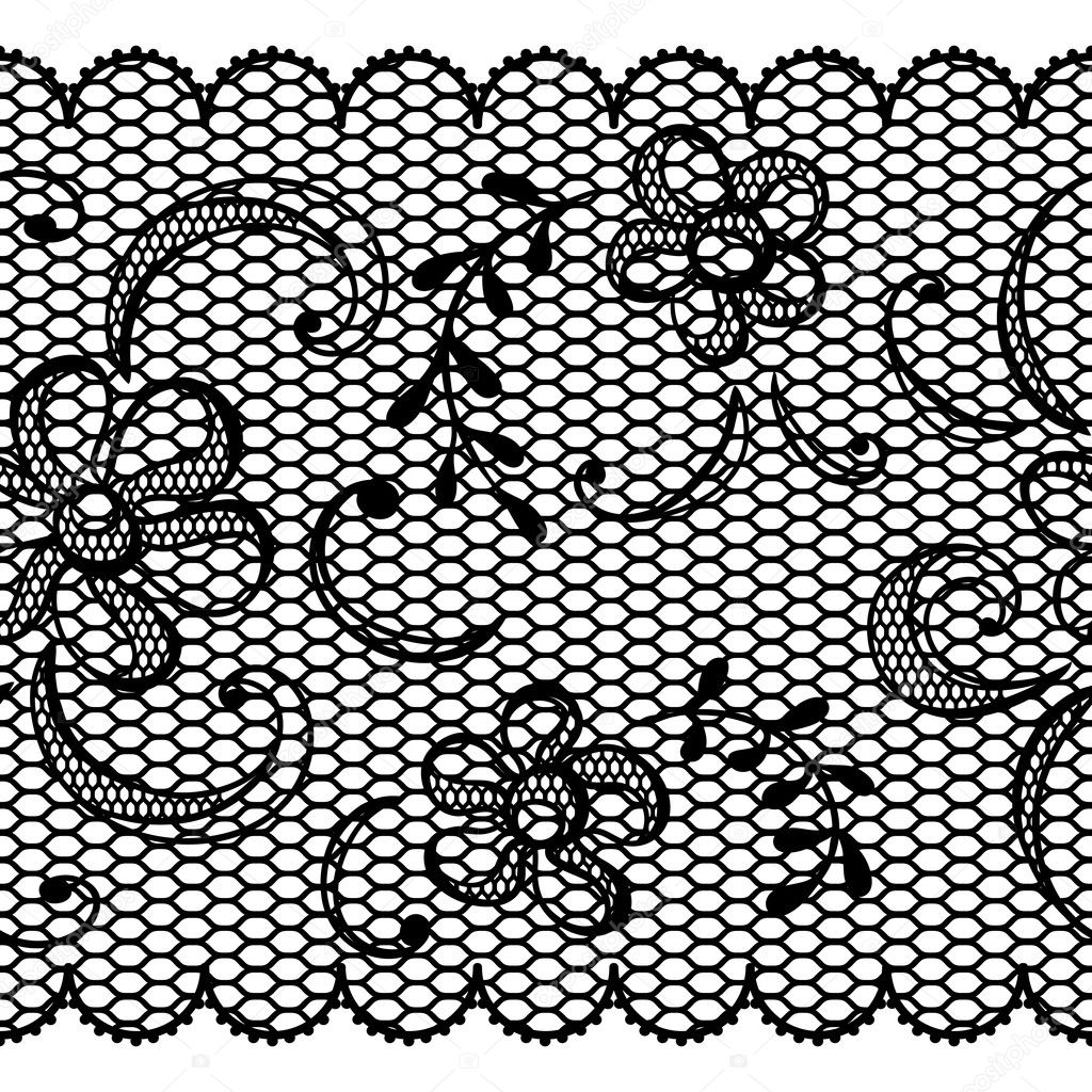 Old lace background, ornamental flowers. Vector texture. — Stock Vector ...