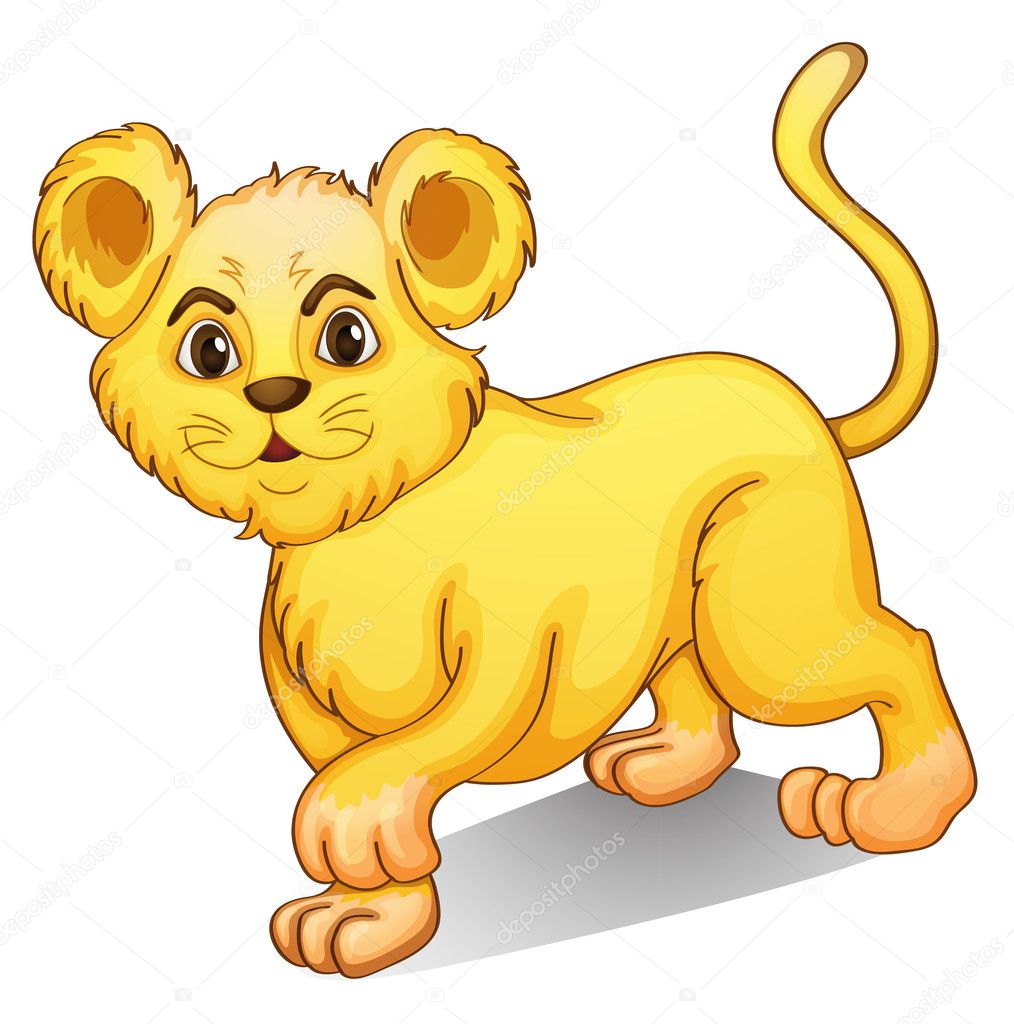 Cub on white Stock Vector Image by ©interactimages #12285793