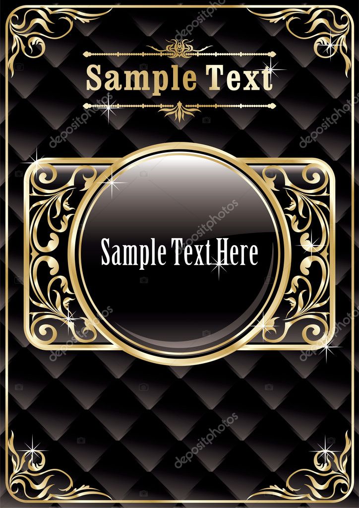 Vintage gold frame design Stock Vector by ©Donnay 11420863