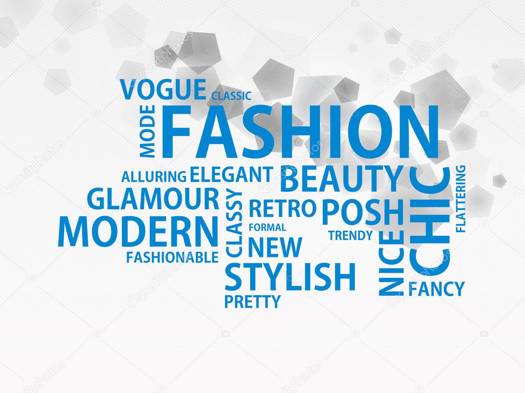 Fondo de la raya con las palabras de la moda: fotografía de stock ...