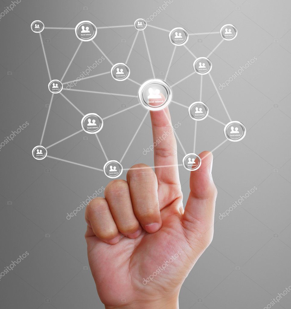 Social network structure Stock Photo by ©violetkaipa 11154381