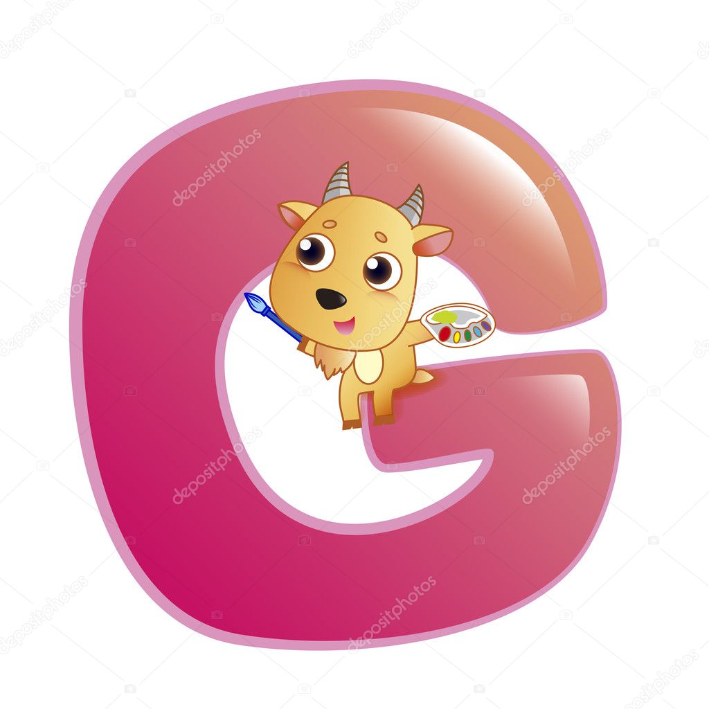 Alfabeto animal G Vector de stock por ©kchungtw 11455702
