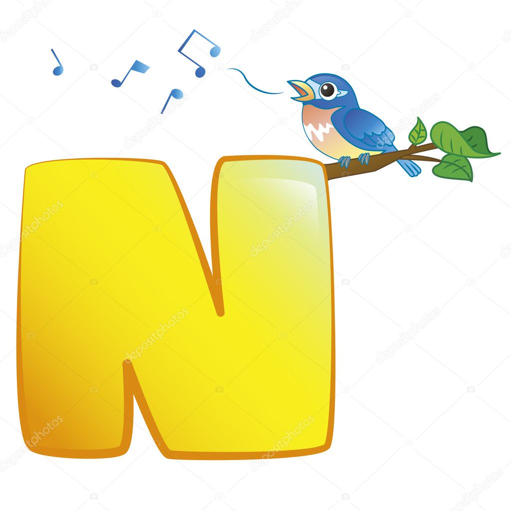 Animal alphabet N Stock Vector Image by ©kchungtw #11455712