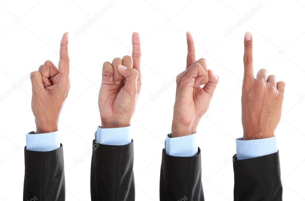 Hand pointing Stock Photo by ©odua 11917112