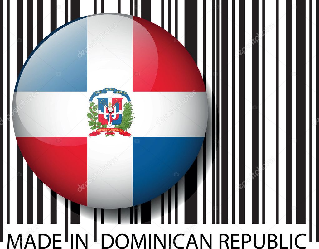 Made in Dominican Republic barcode. Vector illustration Stock Vector ...