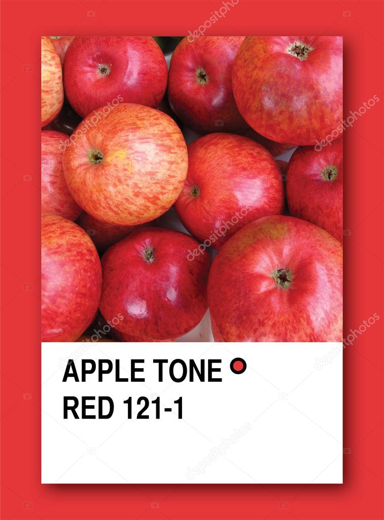 APPLE TONE RED. Color sample design — Stock Photo © designfgb #11820667