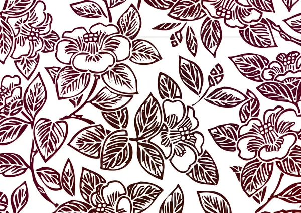 Gambar sketsa batik flora simple fotos de stock, imágenes de Gambar ...