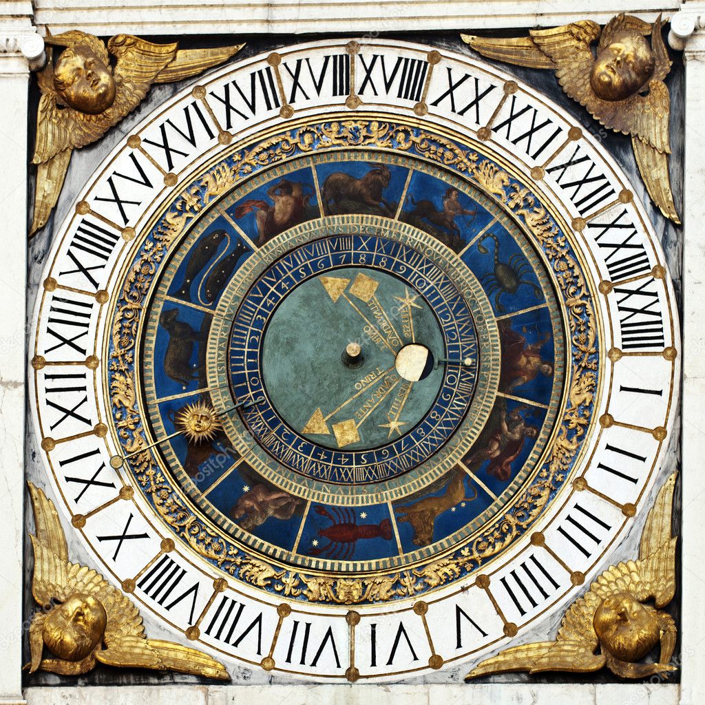 Old astronomical clock Stock Photo by ©aureli 11129010