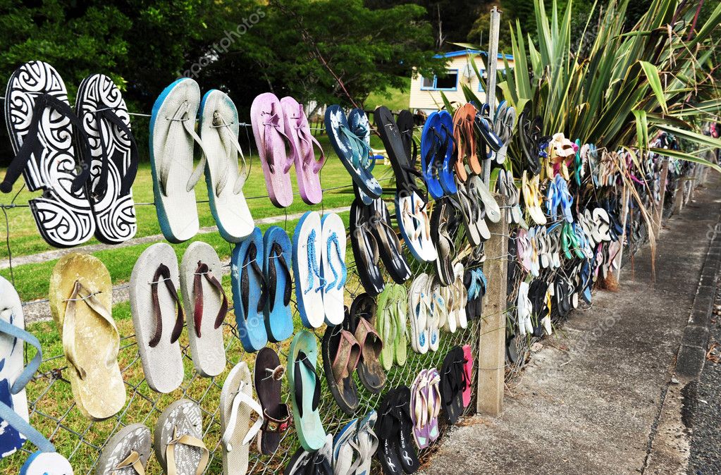 Jandal Fence, New Zealand Stock Photo by ©lucidwaters 11319962