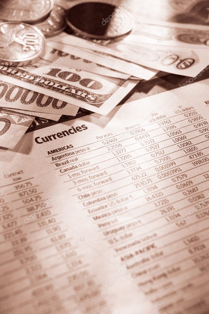 Foreign exchange sheet Stock Photo by ©OtnaYdur 10811522