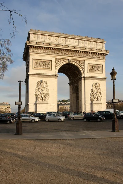 Paris, Famous Arc de Triumph at evening , France — Stock Photo © samot ...