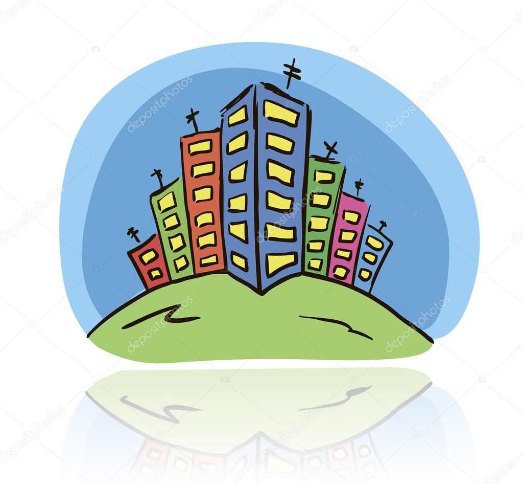 Color City Stock Vector Image by ©julvil11 #11622406