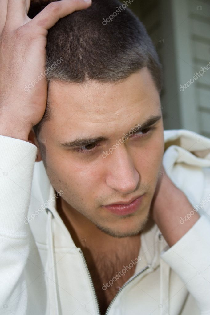 Worried man Stock Photo by ©Hannamariah 11361976