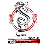 Chinese dragon New Year 2012 Stock Vector Image by ©sushkonastya #7935562