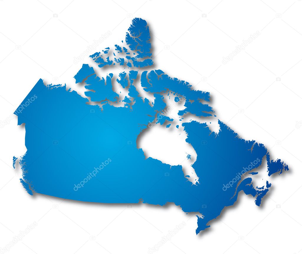 Image vectorielle Carte géographique Canada par ©robodread - 11728722