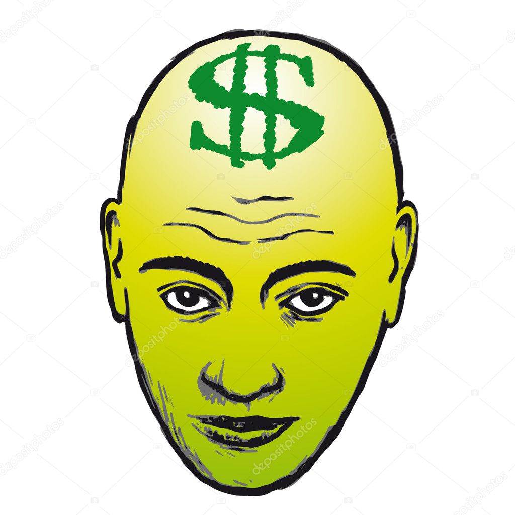 Face and dollar Stock Vector Image by ©robodread #12012176