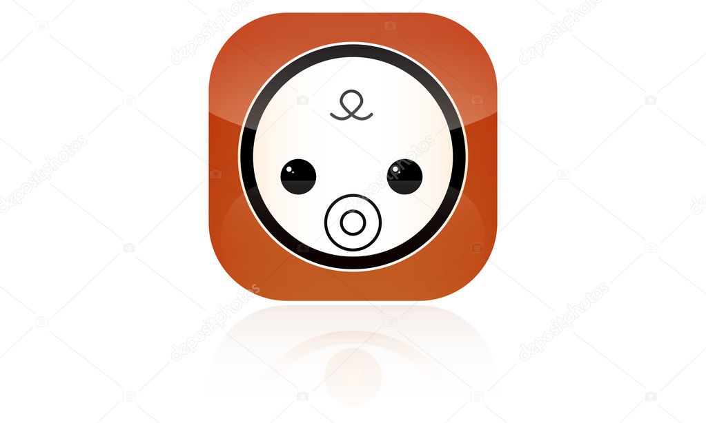 Baby button Stock Illustration by ©maxsim #11398908