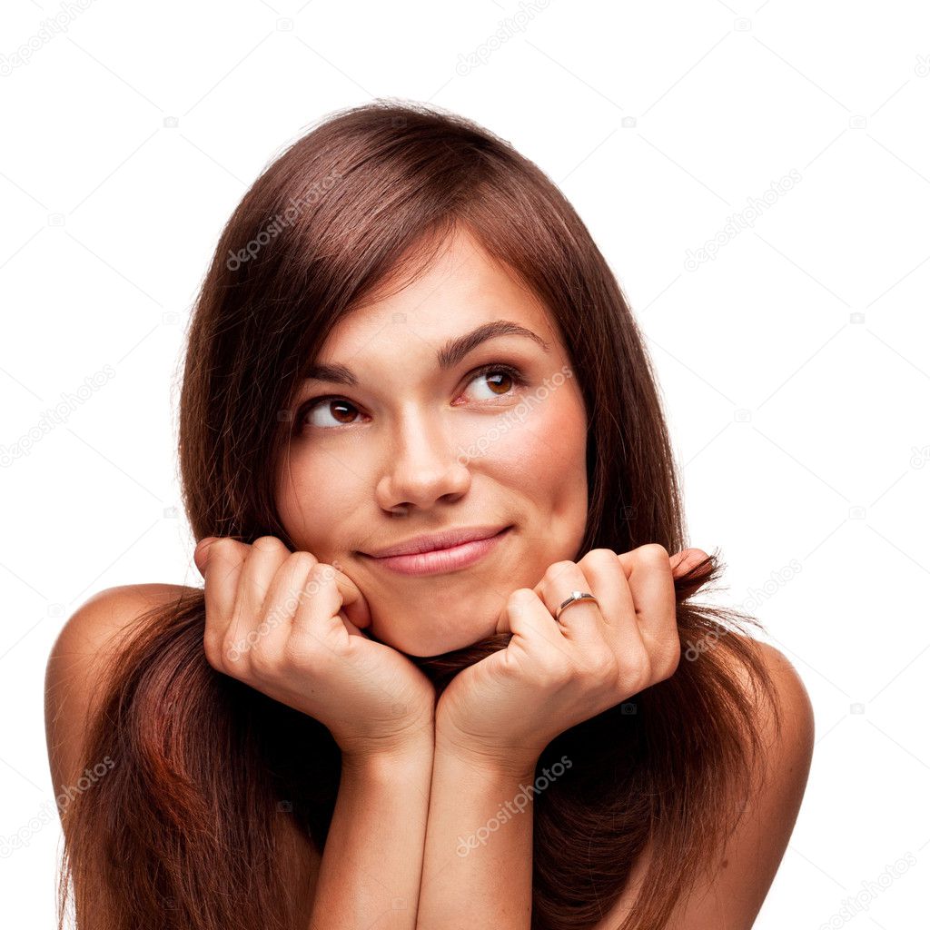 Pretty thinking woman Stock Photo by ©Limonochka 11368052